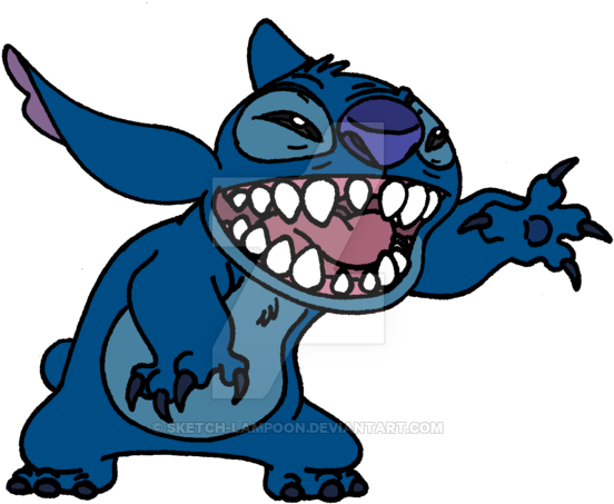 Stitch By Sketch-lampoon - Stitch Teeth - (600x521) Png Clipart Download