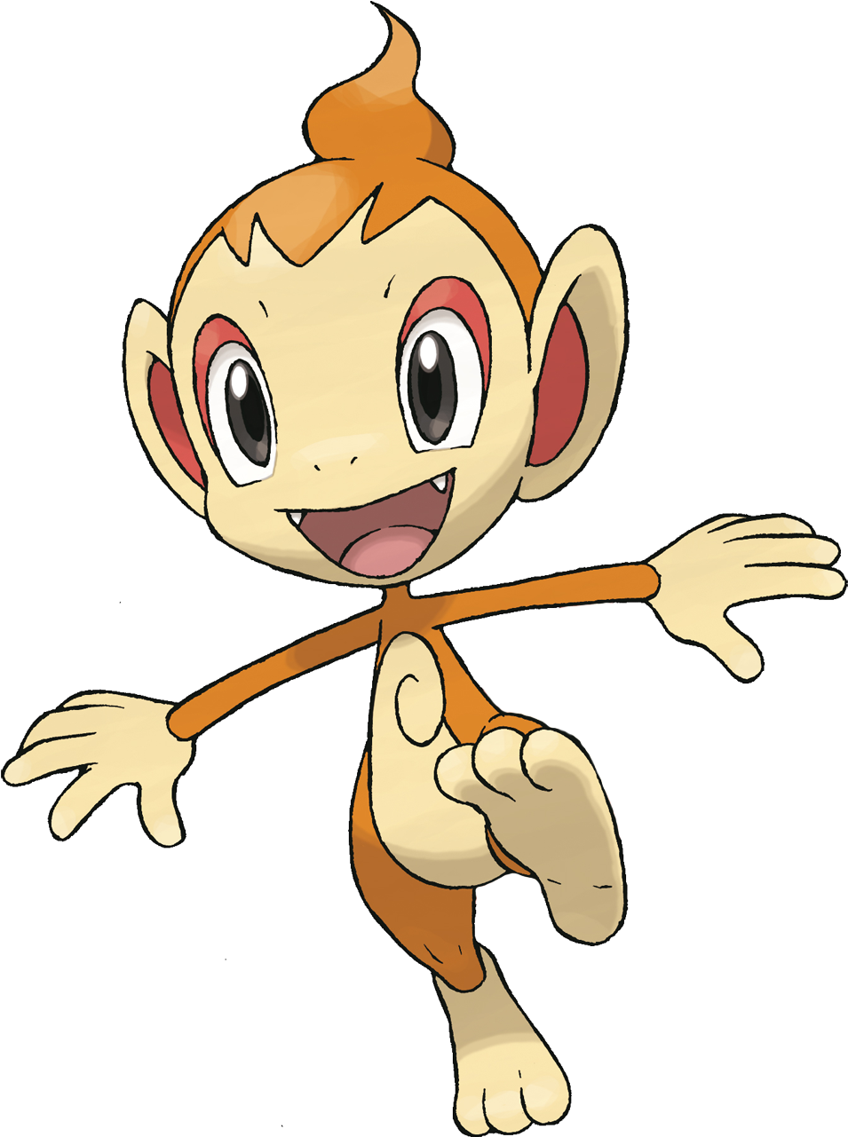 Chimchar - Pokemon Chimchar - (1280x1280) Png Clipart Download