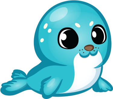 Celia Flippers - Cartoon Seal Png Transparent - Full Size PNG Clipart ...