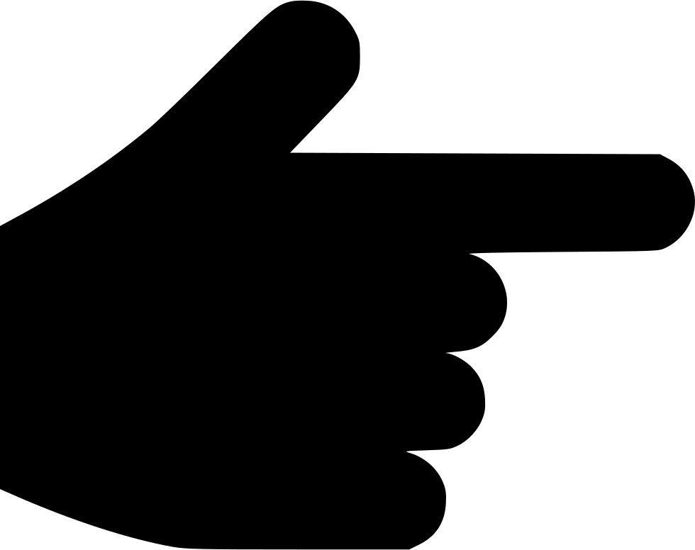 Pointer Clipart Hand Direction - Hand Pointer Icon Png - (980x776) Png ...
