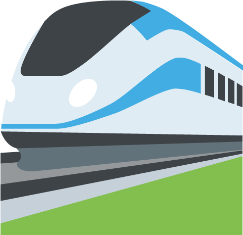 High-speed Train - Train Emoji Png - (512x512) Png Clipart Download