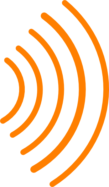 Radio Waves Orange Clip Art At Clker - Radio Waves Gif Png - (348x595 ...