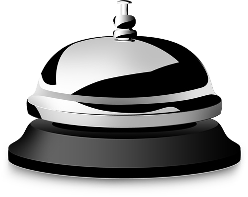 Reception Bell Clipart And Stock Illustrations - Cartoon Service Bell ...