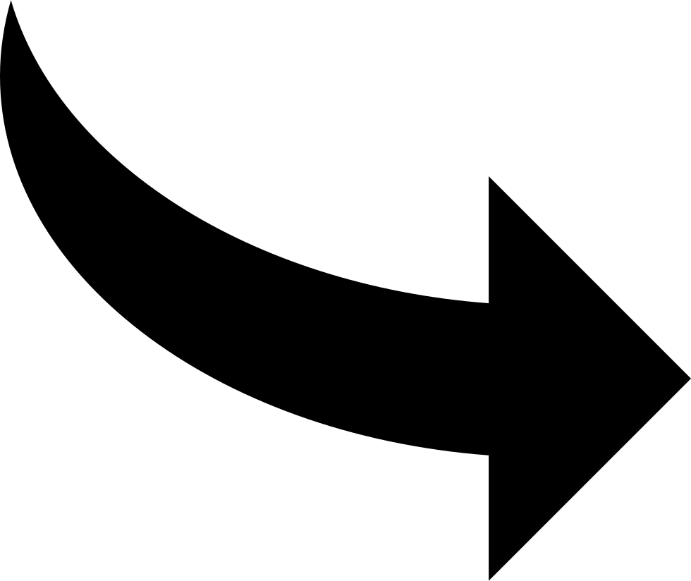 Curved Arrow To The Right Clip Art Download - Curved Arrow Pointing ...