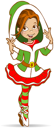 Elf Clipart Christmas Spirit - Cartoon - (293x473) Png Clipart Download