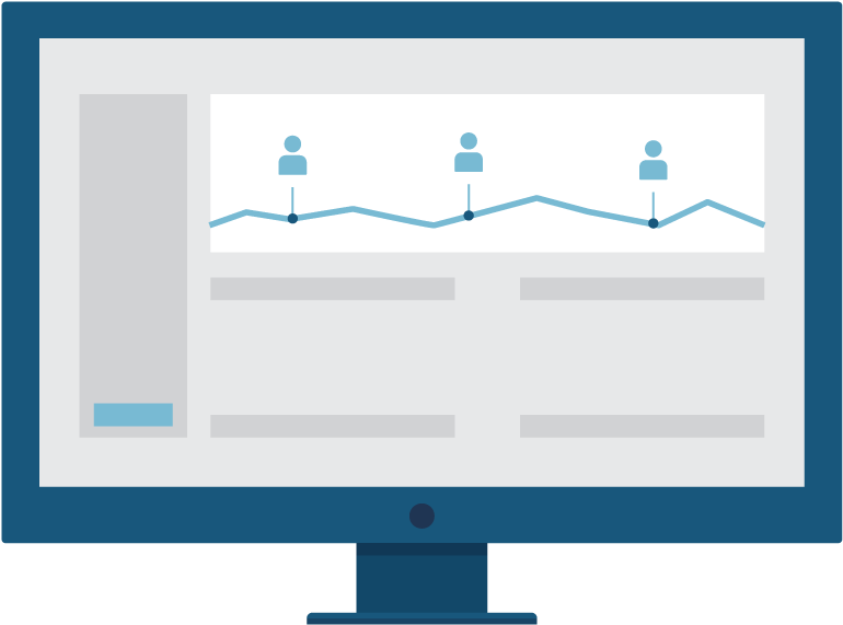 Computer With Analytics On The Screen - Marketing - (800x800) Png ...