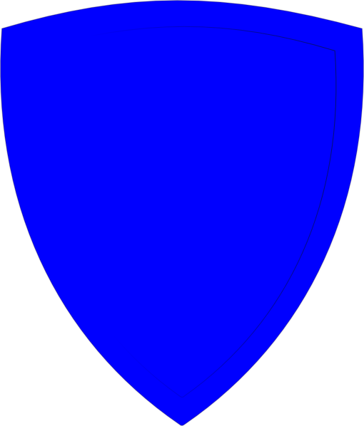 Blue Blank Shield Logo - Full Size PNG Clipart Images Download