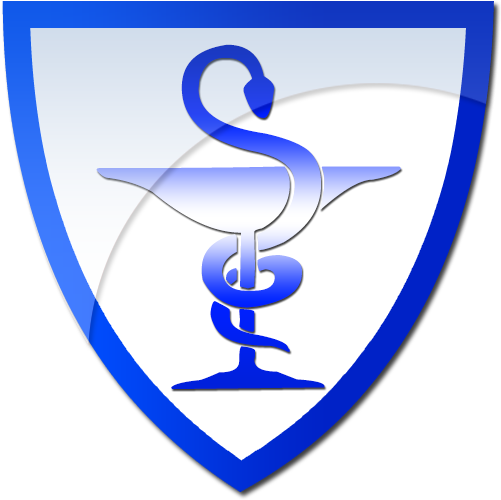 Bowl Of Hygeia Shield Clip Art Image - Pharmacy Monogram - (512x512 ...