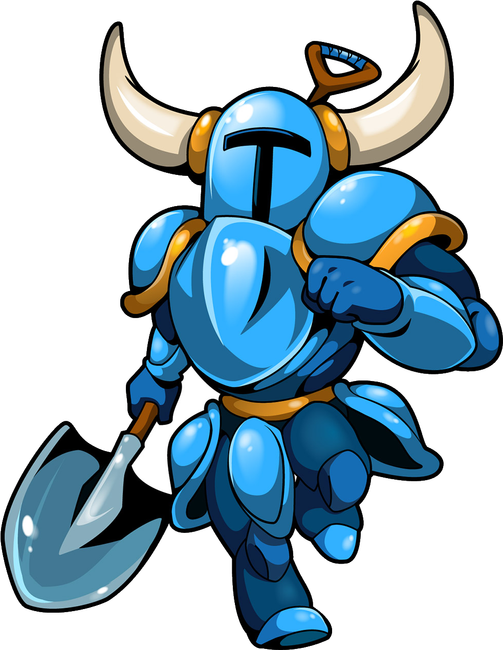 Usually Clad In Light Blue Armor, He Is A Chivalrous - Shovel Knight ...