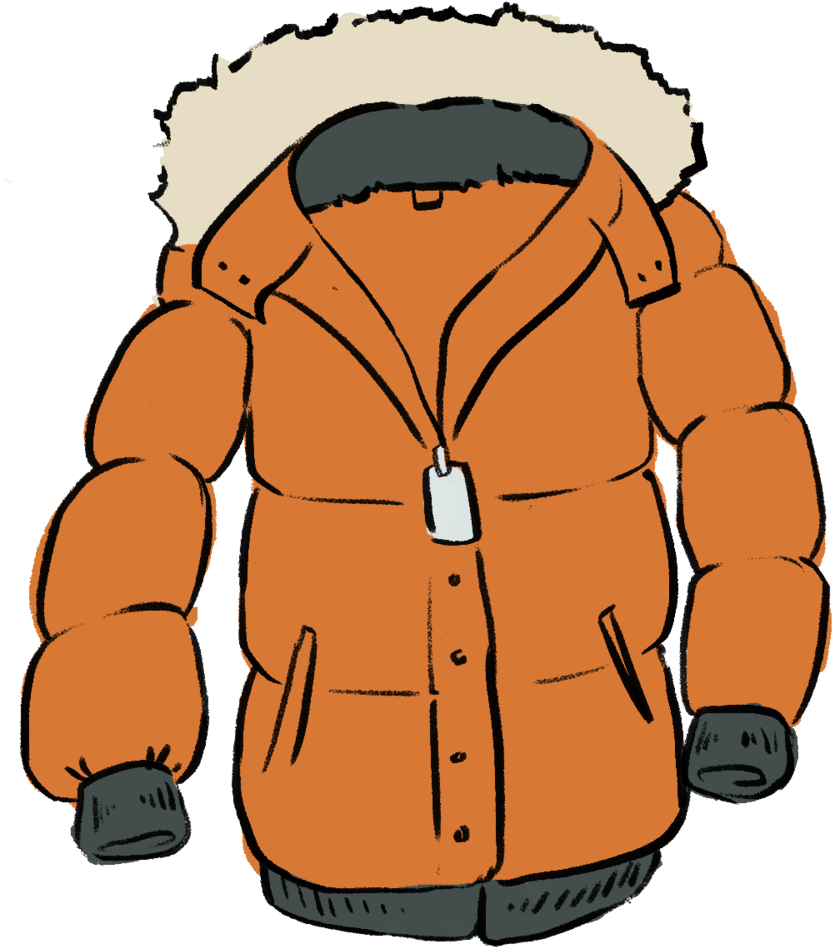 Winter Jacket Clipart - Winter Coat Clipart Png - (1000x1000) Png ...