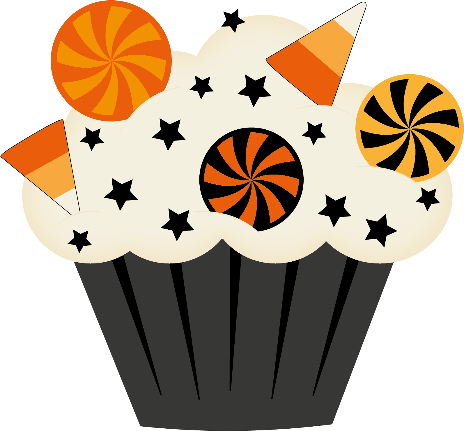 Halloween Cupcake Clipart 2 Nice Clip Art - Halloween Cupcake Png ...