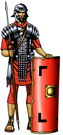 Roman Soldier - - Roman Ks2 - (262x534) Png Clipart Download
