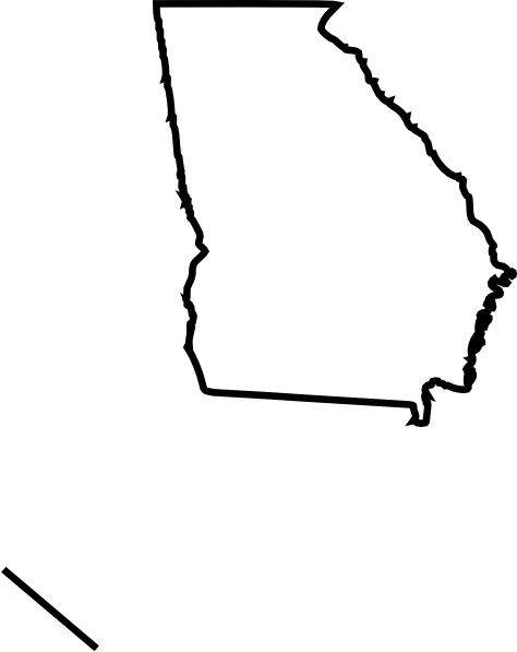 Georgia Outline Clip Art - State Of Georgia Outline - (474x597) Png ...
