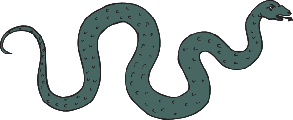Snake Slithering Clipart - (600x247) Png Clipart Download