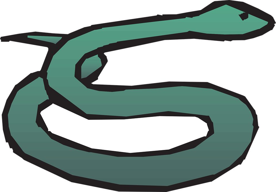 Snake Green Slithering Curled Slither - Serpiente Slither Io Png ...