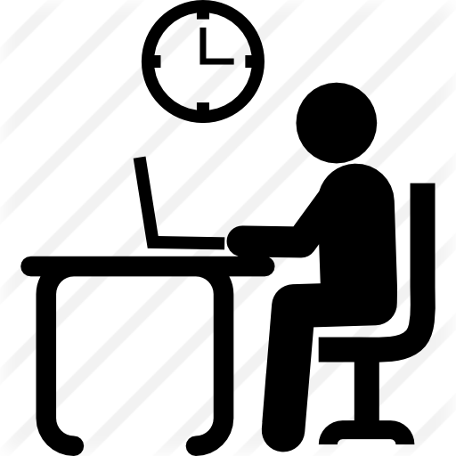 Man On Laptop Icon - Full Size PNG Clipart Images Download