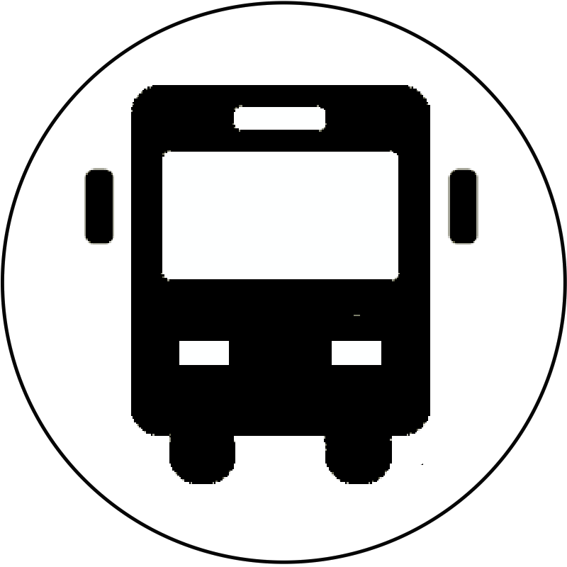 Bus - Circle - Full Size PNG Clipart Images Download