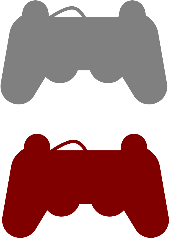 Game Controller-grey And Red - Controller Usb - (744x1052) Png Clipart ...