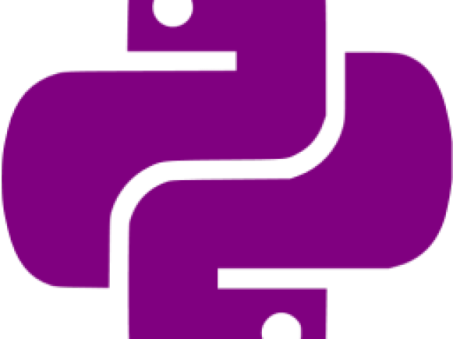 Python Logo Clipart Purple - Python Logo Clipart Purple - (640x480) Png ...