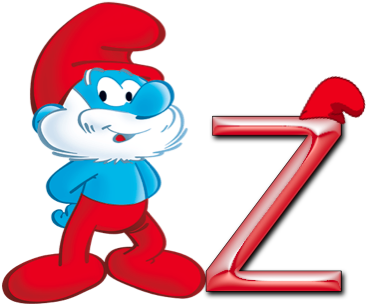 Free Alphabet, Smurf Alphabet, A-z, Png Graphics, Letter - Smurfs The ...