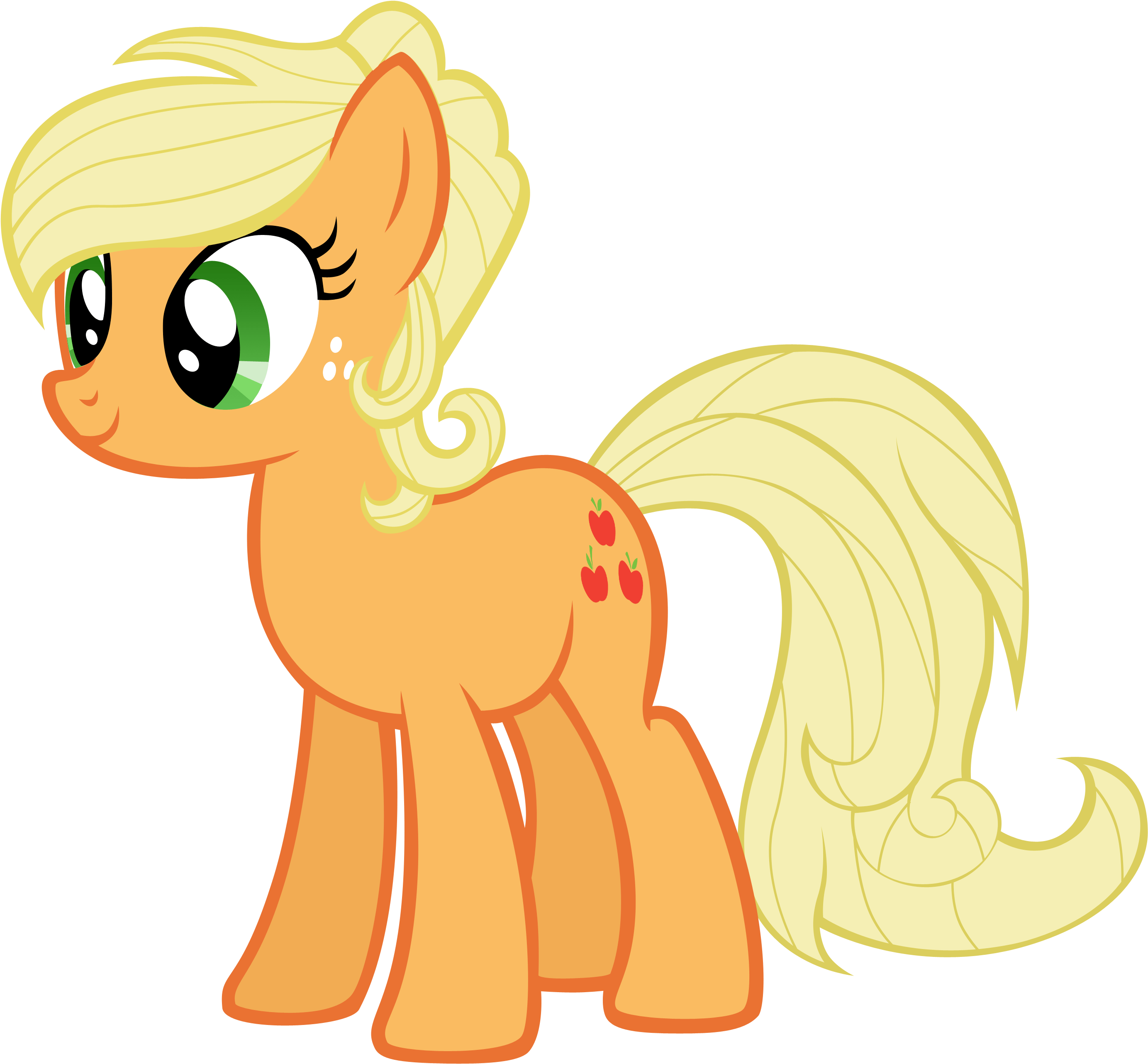 My Little Pony Orange - (3000x3000) Png Clipart Download