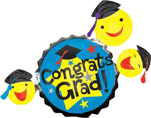Balloon Clipart Graduation - Graduation Balloon Clipart - (500x392) Png ...