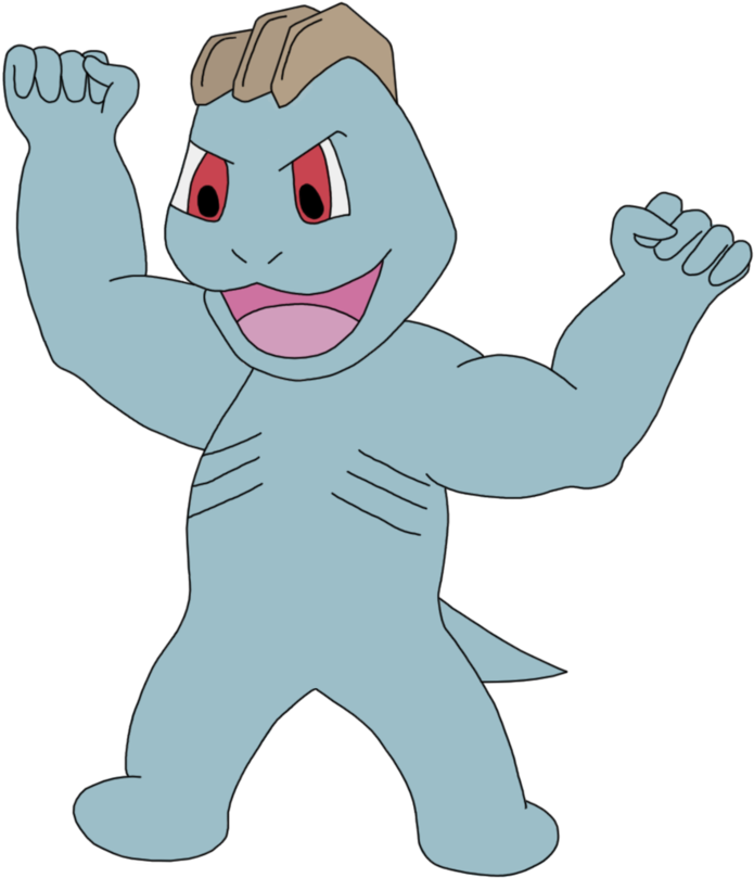 Drawing By Boomkey Machop - Illustration - (1024x1339) Png Clipart Download