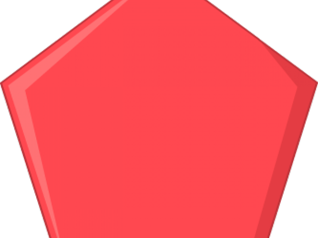 Pentagon Clipart Red - Colorfulness - (640x480) Png Clipart Download