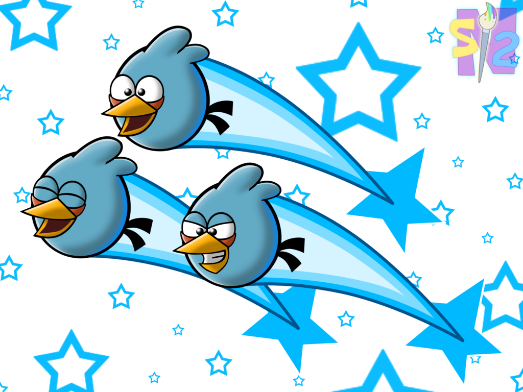 How To Draw A Blue Angry Bird - White Sparkles Gif Animated - (1024x768 ...