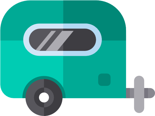 Caravan Clipart Transparent - Trailer Icon In Png - (512x512) Png ...