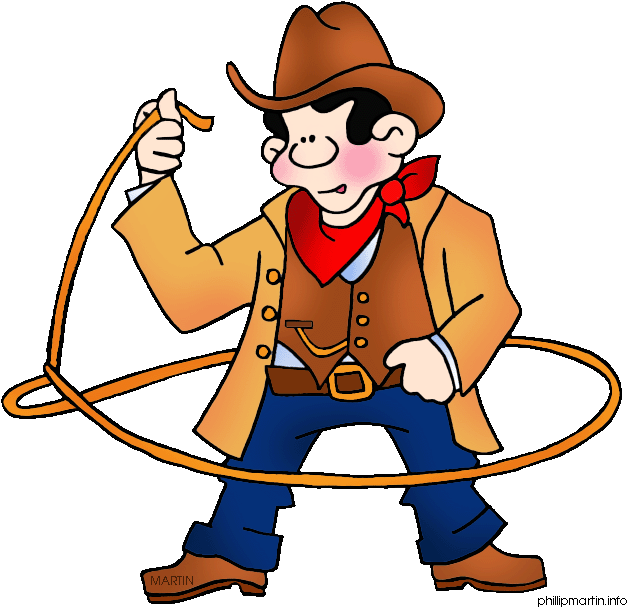 Cowboy Clipart - Round Up Clip Art - (648x623) Png Clipart Download