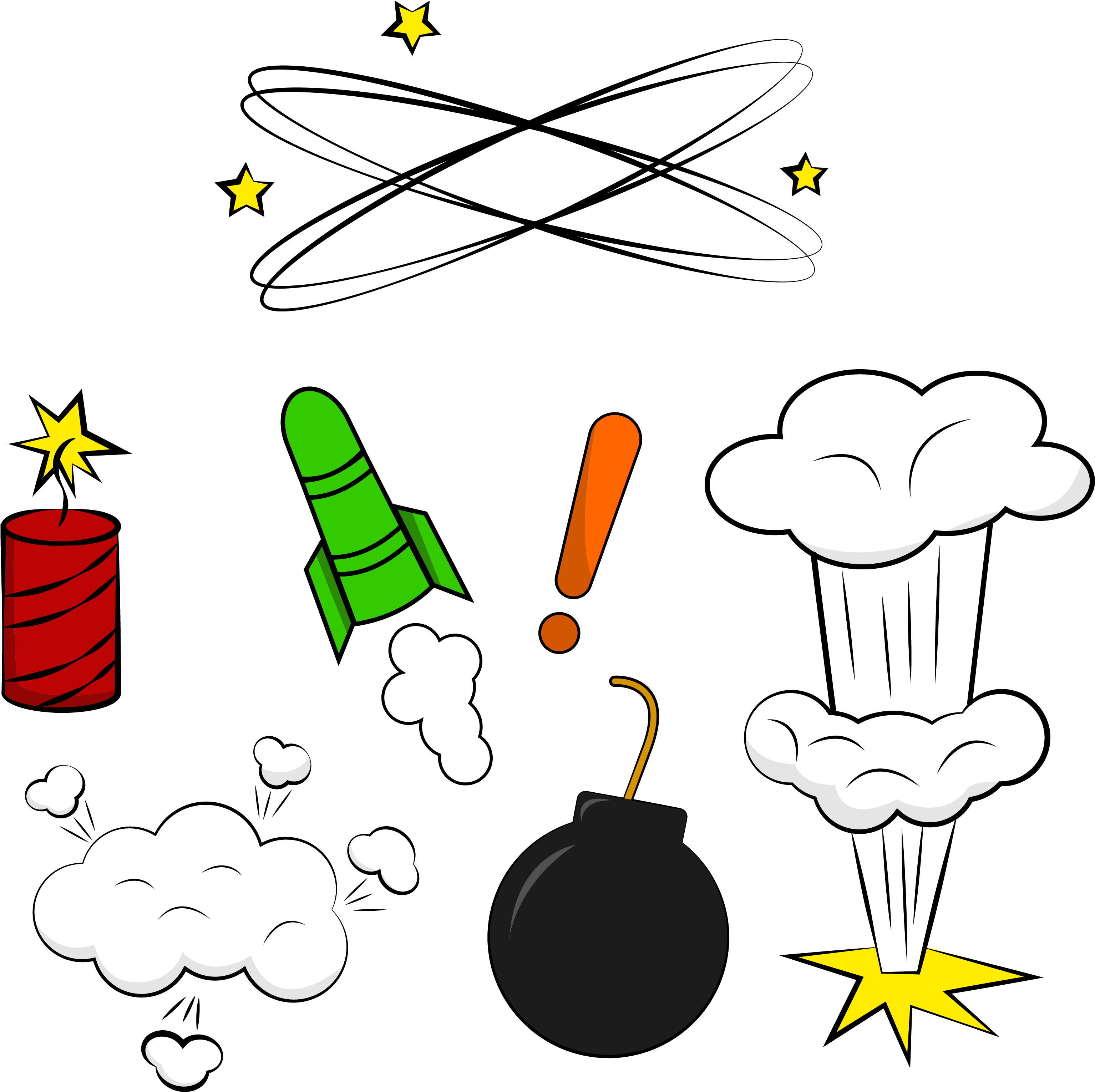 Comics Bomb Clip Art - Clip Art - (3333x3333) Png Clipart Download
