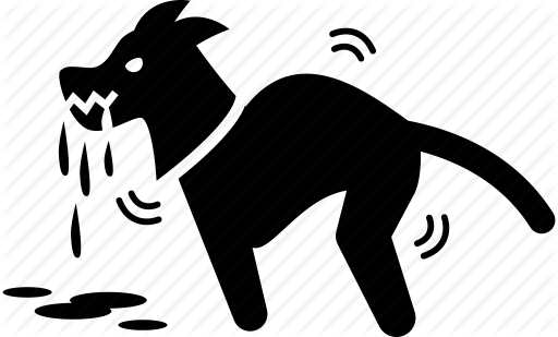 Animal - Dog With Rabies Cartoon - (512x309) Png Clipart Download