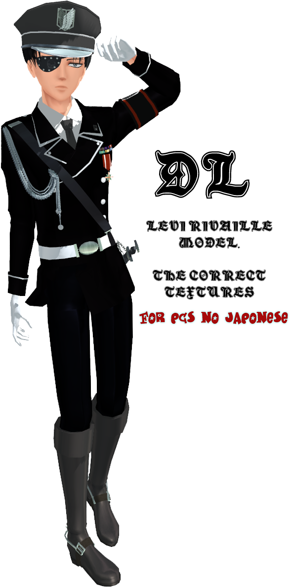 Mmd Levi Model - (665x1211) Png Clipart Download