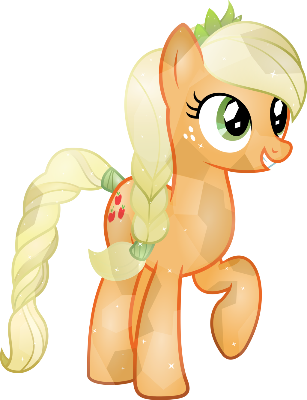 Crystal Mlp Vector - My Little Pony Crystal Applejack - (1024x1333) Png ...