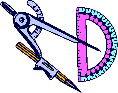 Geometry Clipart Measurement - Compass And Protractor Cartoon ...