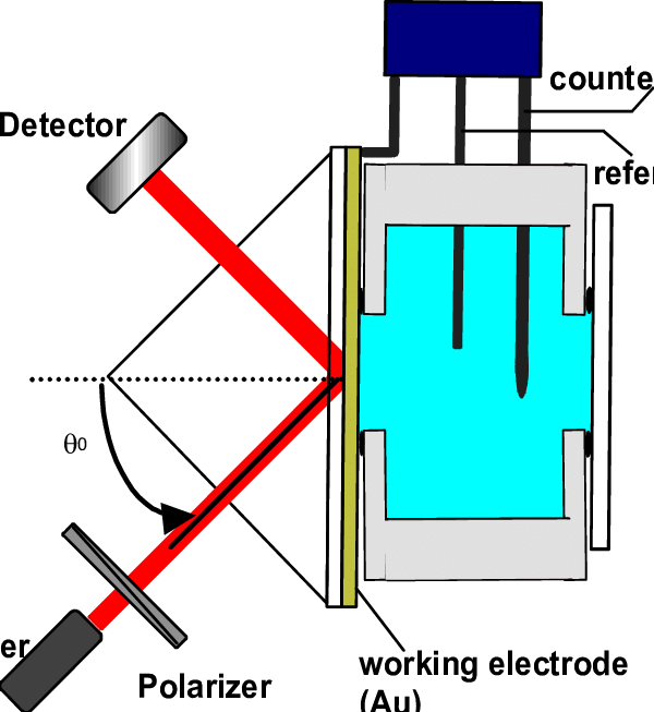 Sensor Setup For In Situ Ec-spr/spr Measurement - Diagram - (600x653 ...