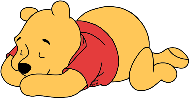 Winnie The Pooh Clipart Sleepy - Winnie The Pooh Sleeping - (700x380 ...