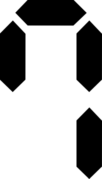 Digital Number Vector Png - (342x599) Png Clipart Download