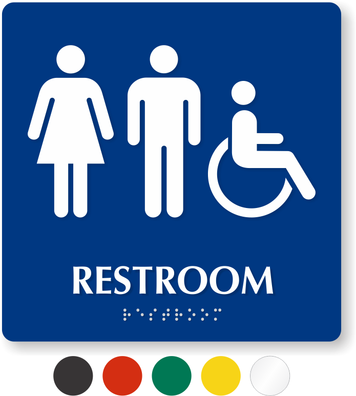 Accessible Restroom Symbol - Restroom Sign - (800x800) Png Clipart Download