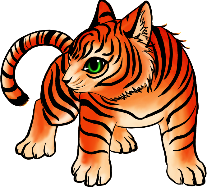 Tiger By Phoenixkai - Tiger Drawing Chibi - (666x602) Png Clipart Download
