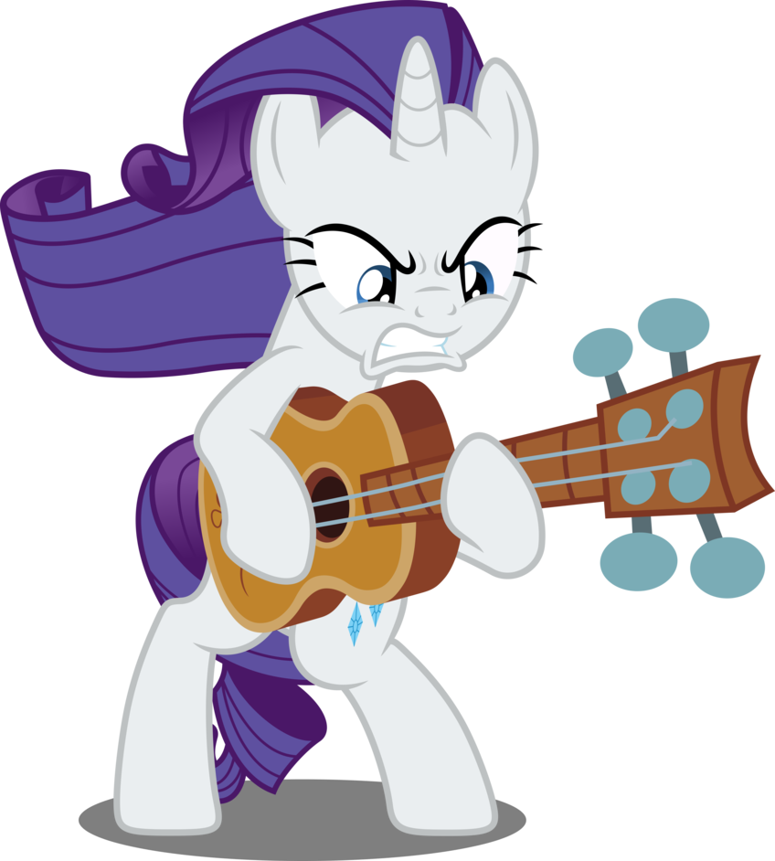 Vector - Mlp Rarity Guitars - (848x942) Png Clipart Download