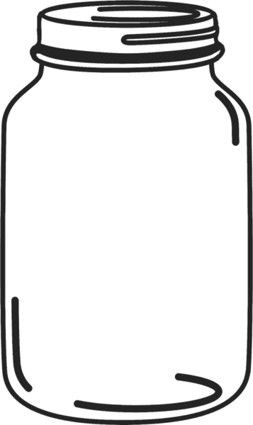 Transparent Mason Jar Clip Art - Full Size PNG Clipart Images Download