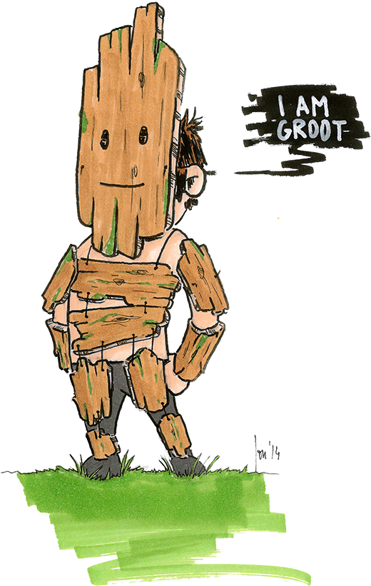 Groot - - Groot Illustration - (600x888) Png Clipart Download