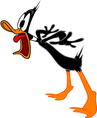 Daffy Duck Scared