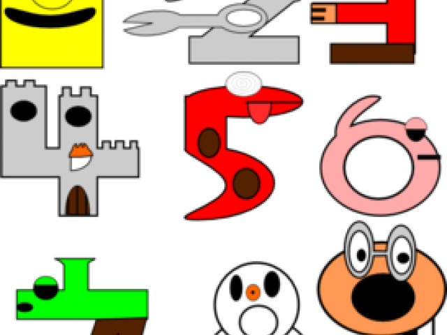 Numbers Clipart Cartoon - Numbers Clip Art - (640x480) Png Clipart Download