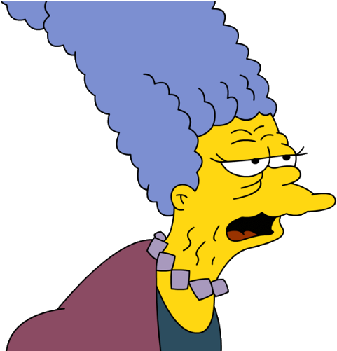 The Simpsons Clipart Mother - Mama De Marge Simpson - (500x500) Png ...