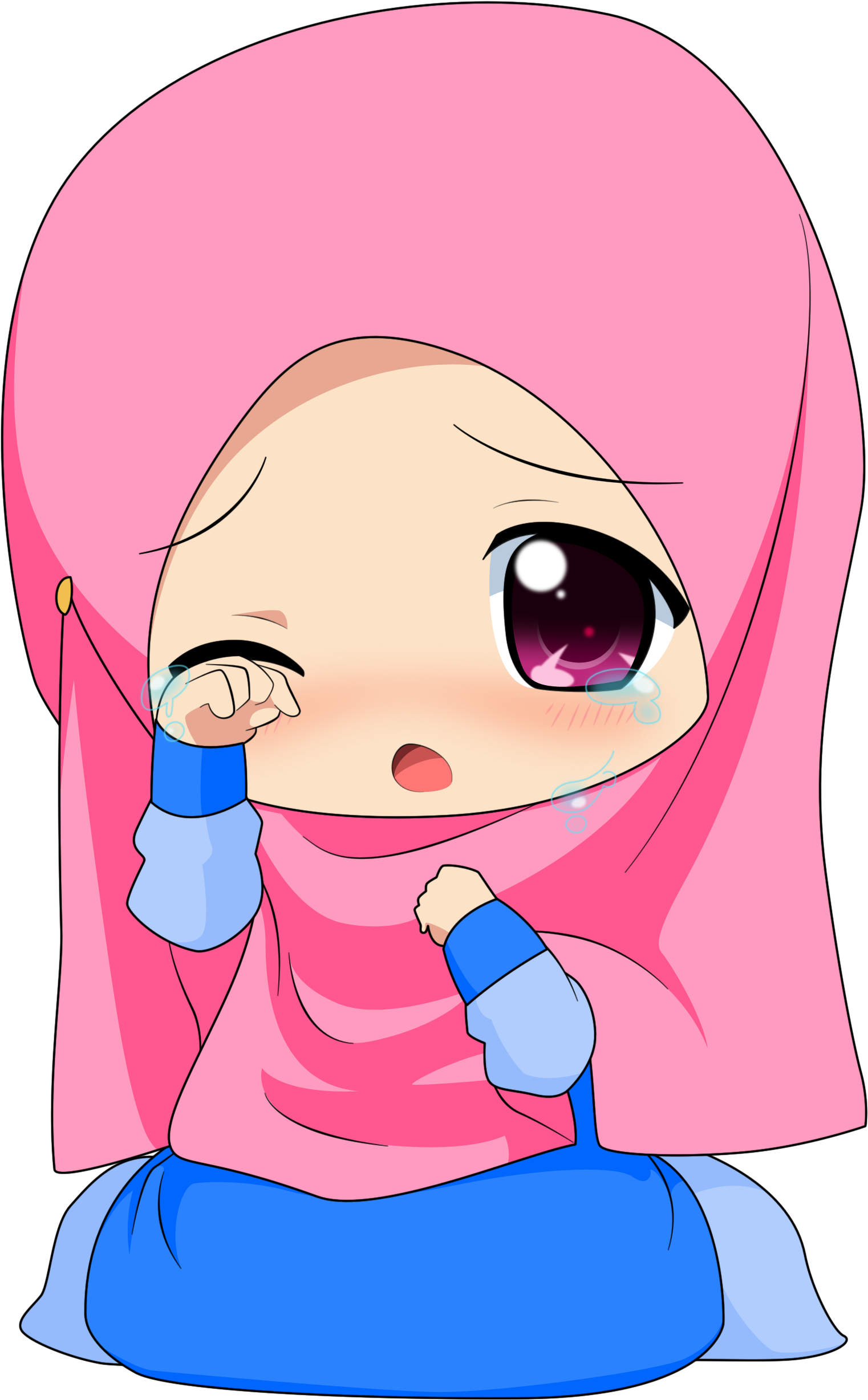 Chibi Muslimah 3 By Taj92 - Anime Chibi Muslimah - Full Size PNG ...