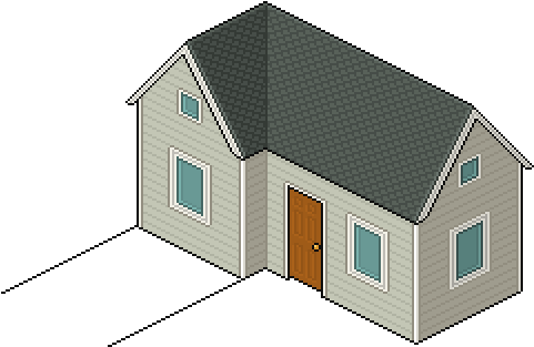 28 Collection Of Oblique Drawing House - Property - (600x400) Png ...