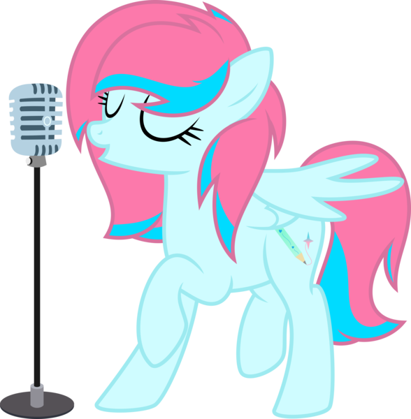 Candysweets90240, Microphone, Oc, Oc Only, Pegasus, - Radio - Full Size ...